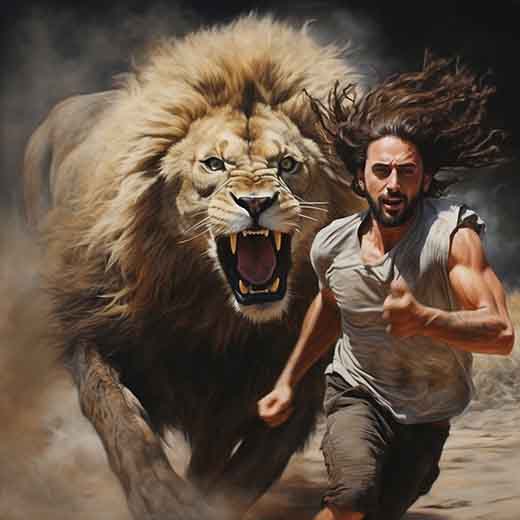 Escaping From Lion In Dream - 10 Meanings (by Betty)